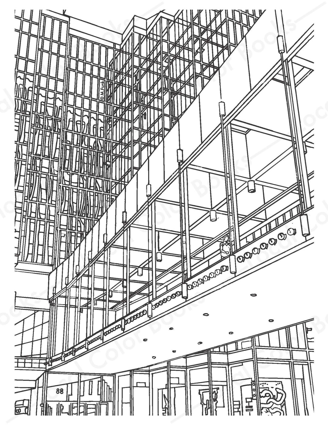 Skyway System Color Minneapolis Printable Instant Digital - Etsy