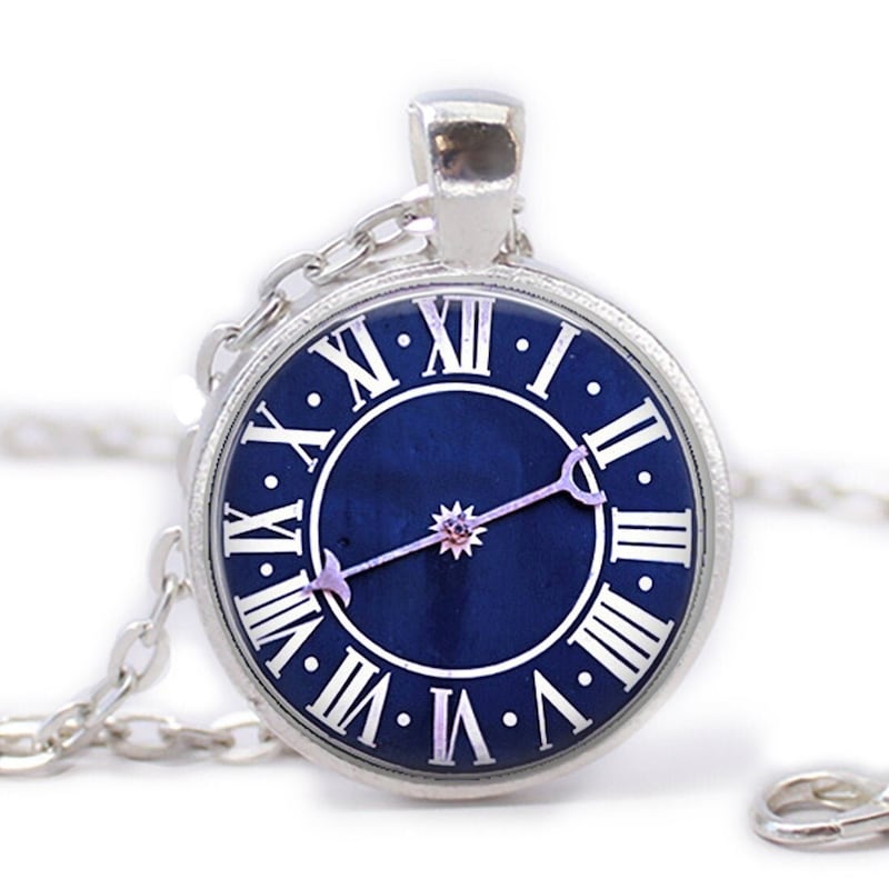 Clock Necklace - Etsy