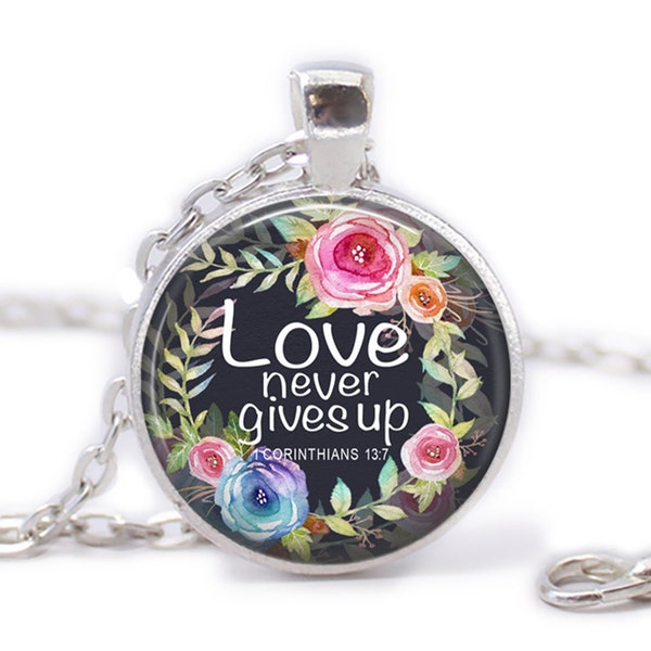 Bible Quote Necklace - Etsy