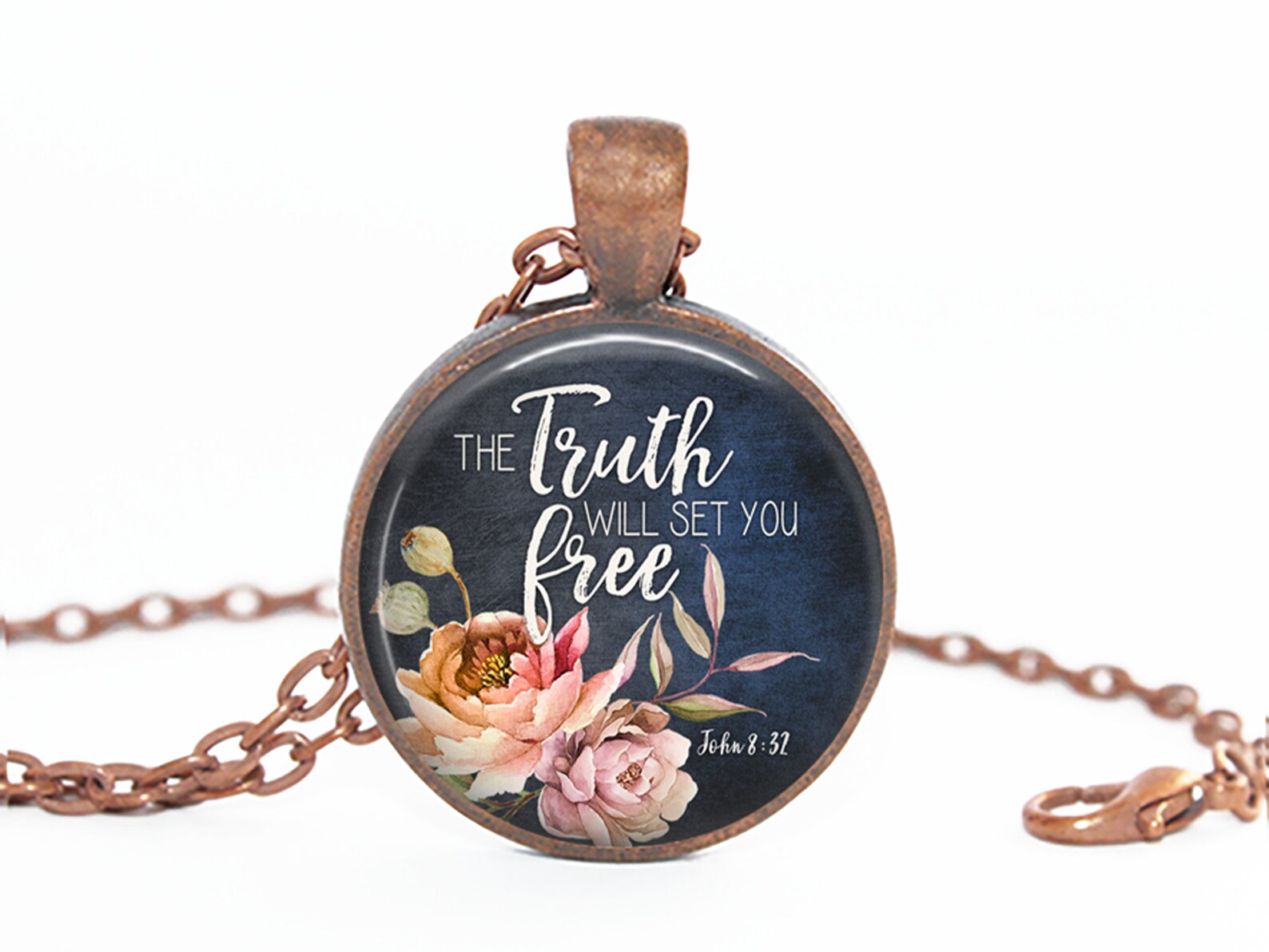 Bible Verse Necklace Bible Verse Pendant Inspirational Jewelry | Etsy