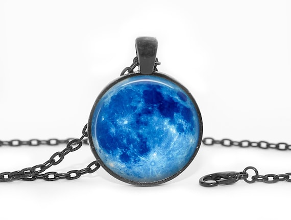 Full Moon Necklace Full Moon Jewelry Galaxy Necklace Galaxy Jewelry Birthday Gift Universe Necklace St Valentine s Gift for Her for Him Etsy