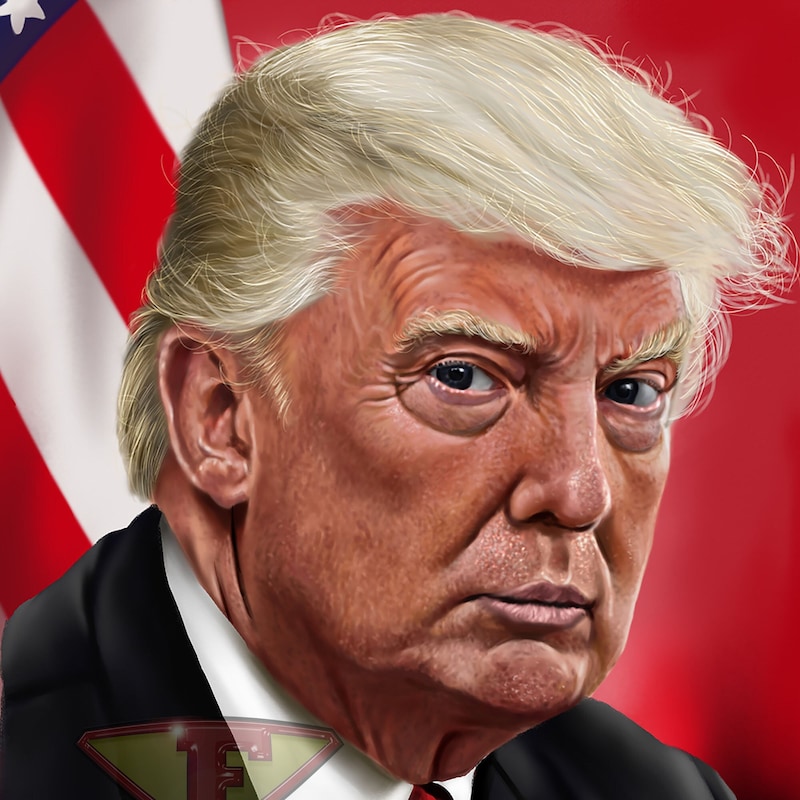 Trump Painting - Etsy