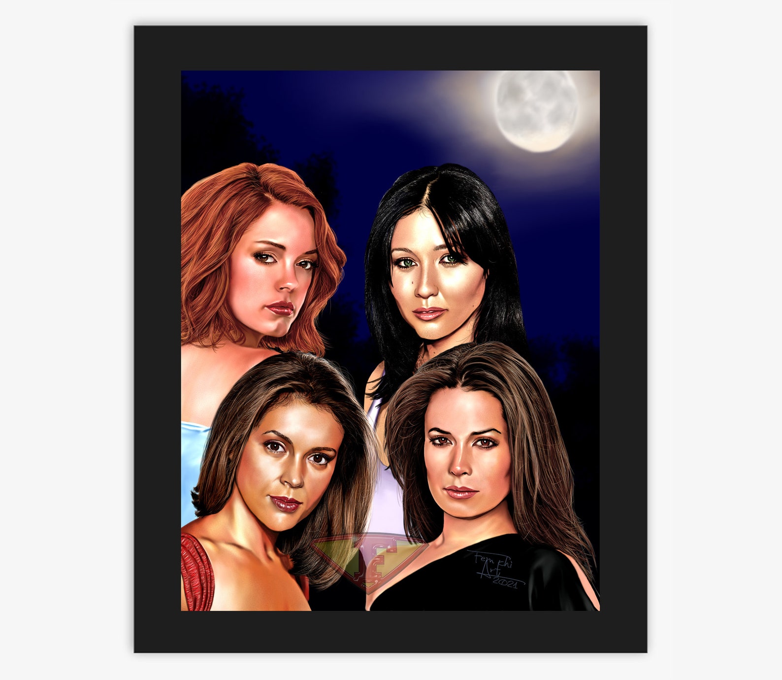 Charmed 1998 TV Series, Digital Art Painting, Poster Print, Instant ...