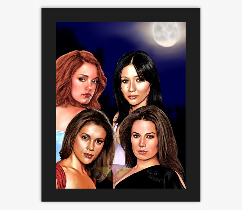 Charmed 1998 TV Series, Digital Art Painting, Poster Print, Instant ...