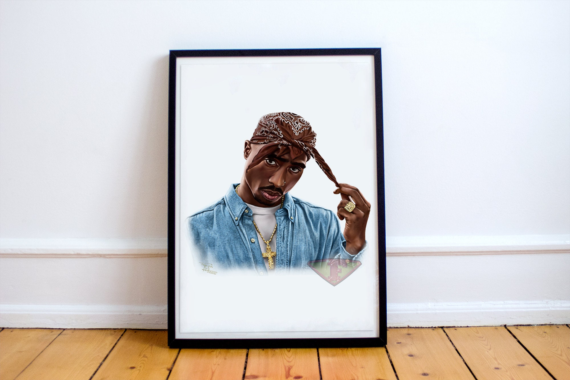 Tupac 2pac Fan Art Digital Art Celebrity Painting Poster - Etsy