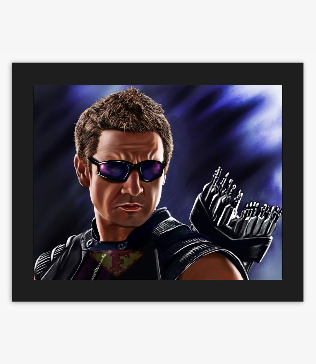 Hawkeye Drawing, Clint Barton, Jeremy Renner Digital Art, Superhero ...