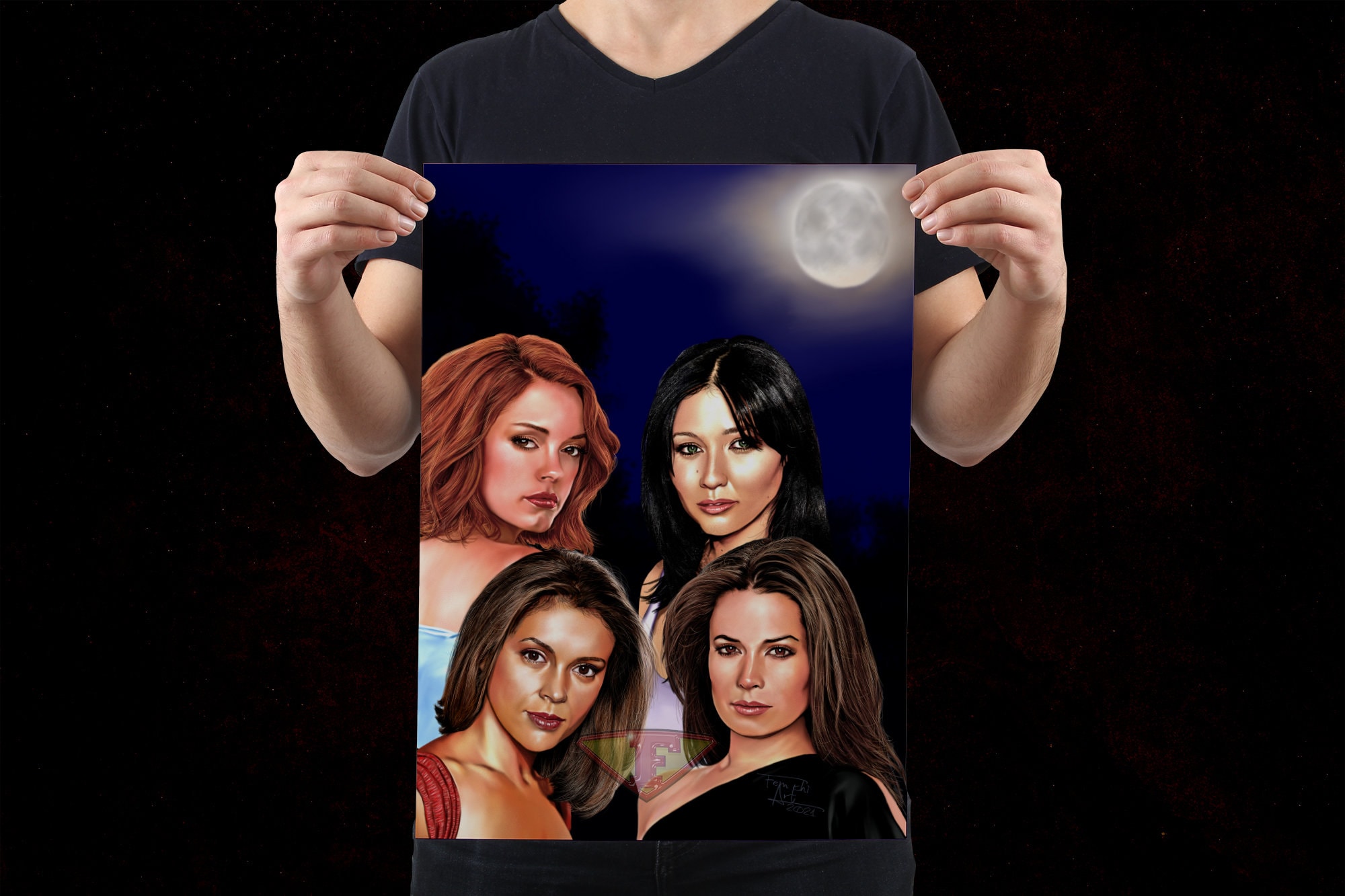 Charmed 1998 TV Series, Digital Art Painting, Poster Print, Instant ...