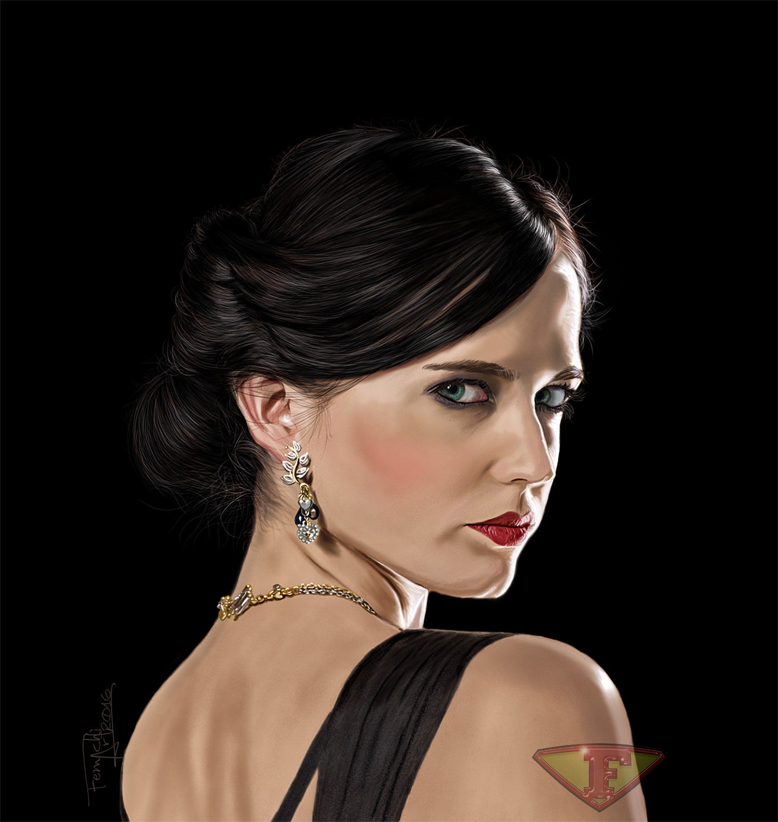 Vesper Lynd, Casino Royale, Eva Green, Digital Art, Celebrity Painting ...