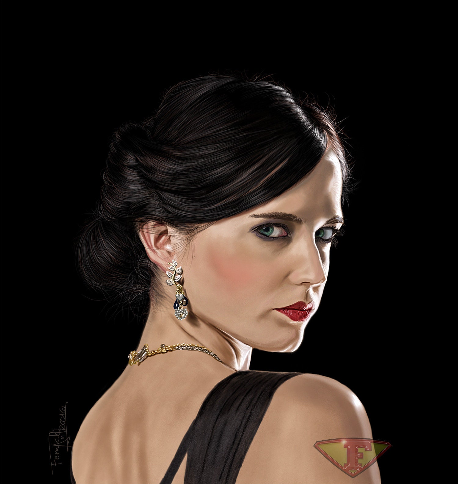 Vesper Lynd, Casino Royale, Eva Green, Digital Art, Celebrity Painting ...