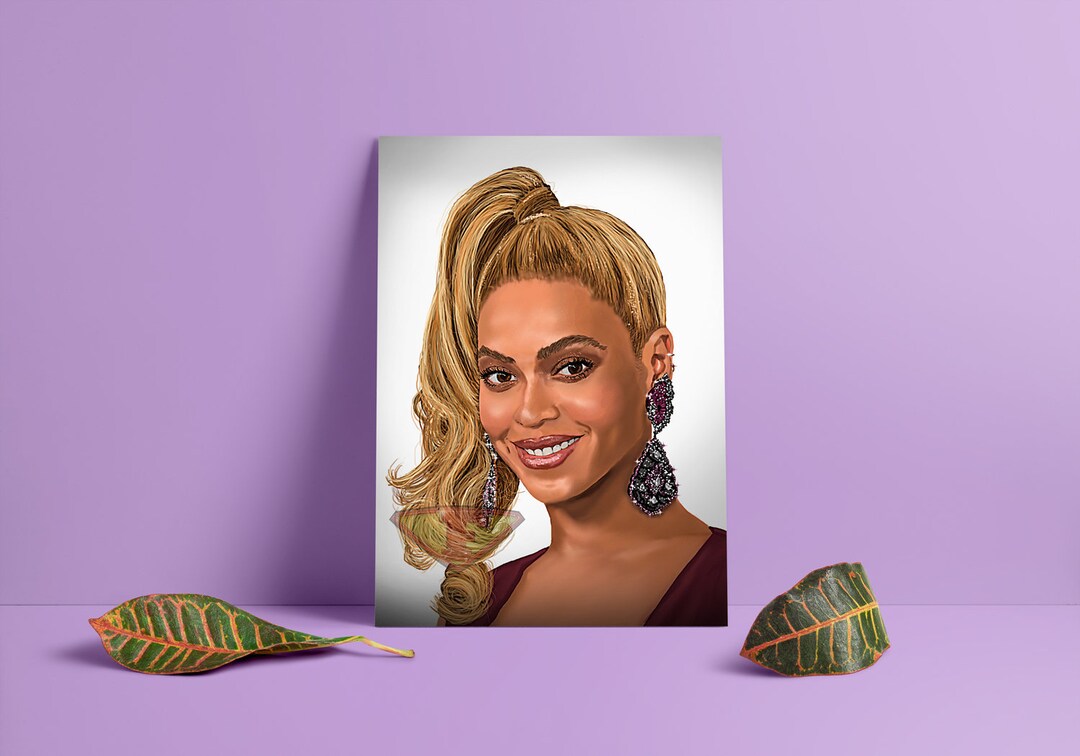 Beyonce, Queen Bey, Digital Art, Celebrity Painting, Poster Print ...