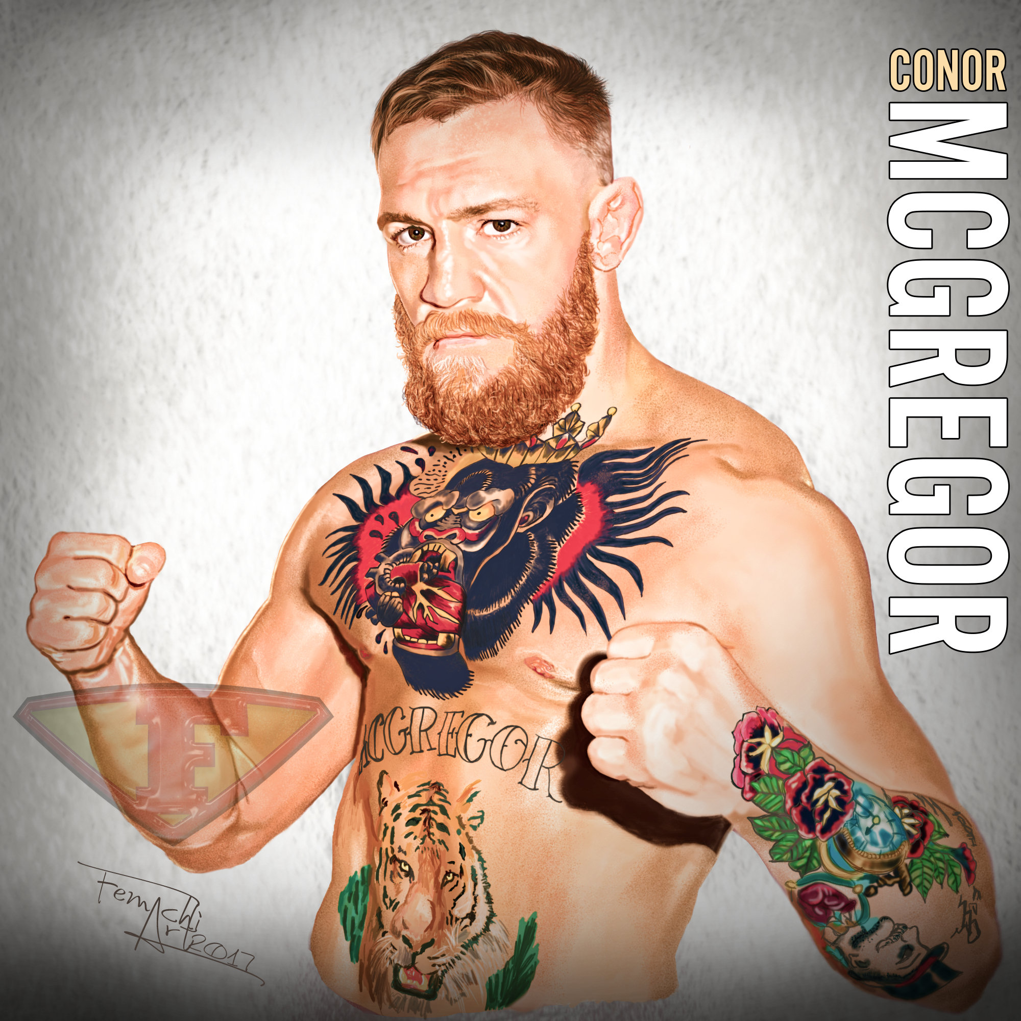Conor Mcgregor Digital Art, the Notorious MMA Painting, Poster Print ...