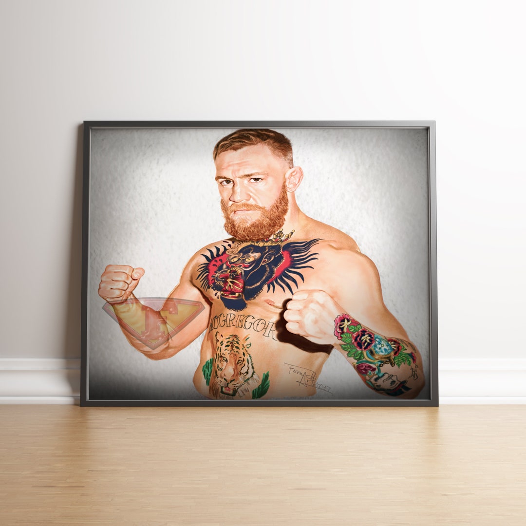 Conor Mcgregor Digital Art, the Notorious MMA Painting, Poster Print ...