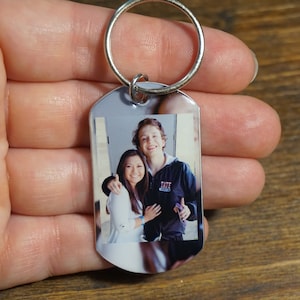 Photo Keychain FREE SHIPPING, Picture Keychain, Custom Keychain Photo ...