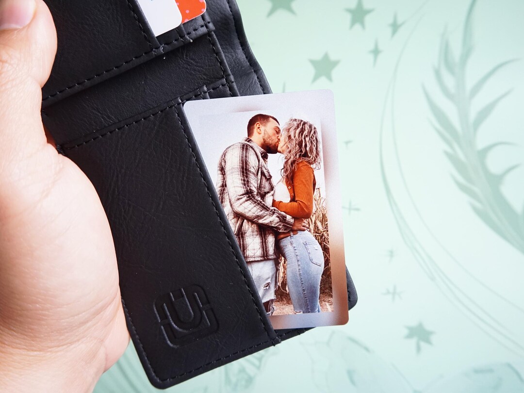 Valentine Wallet Photo, Custom Photo Gift, Wallet Accessories for Men ...