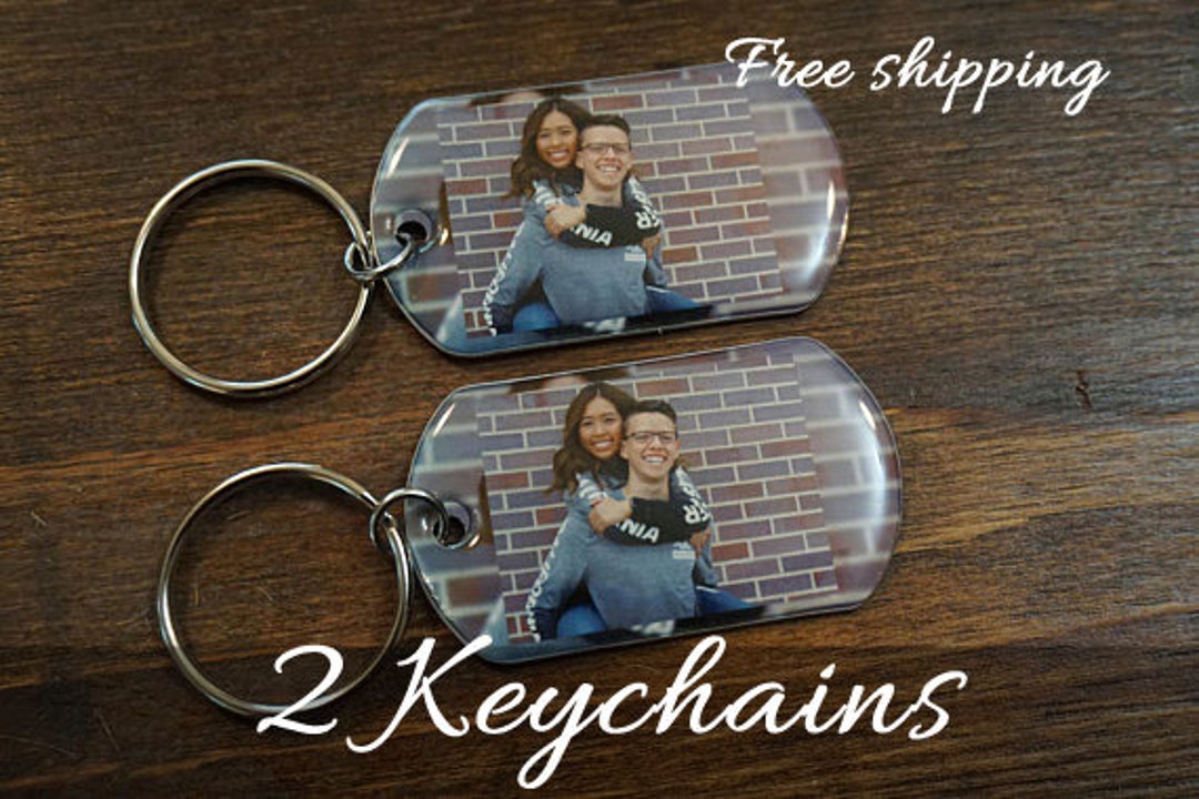 Personalized Keychain Photo Keychain Key Chain Couples - Etsy