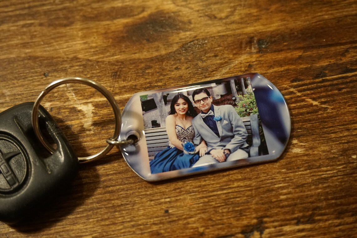 Photo Keychain Photo Keyring - Etsy