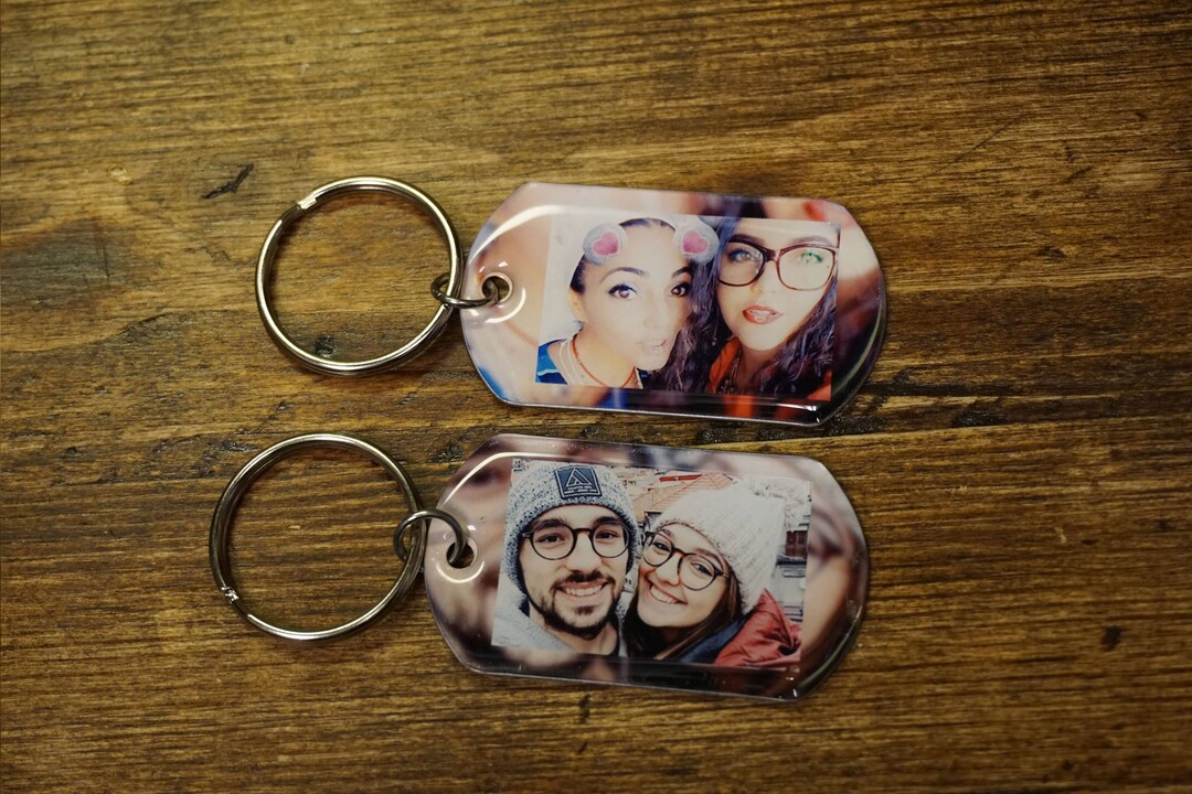 2 Couples Keychains FREE SHIPPING, Custom Picture Key Chain, Custom ...