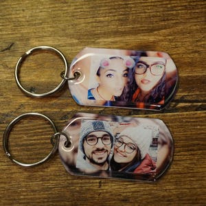 2 Couples Keychains FREE SHIPPING, Custom Picture Key Chain, Custom ...