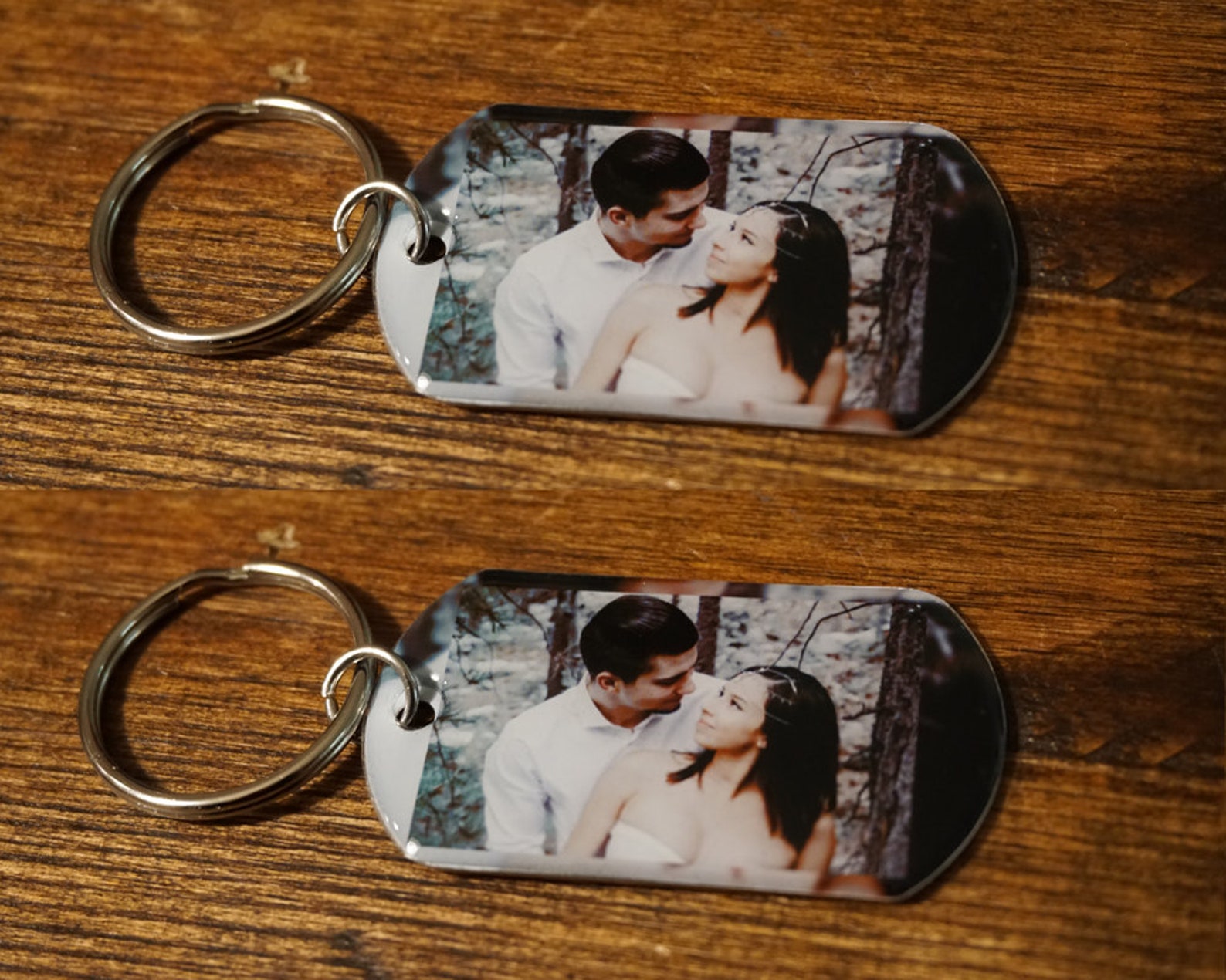 2 Couples Keychains FREE SHIPPING Custom Picture Key Chain | Etsy