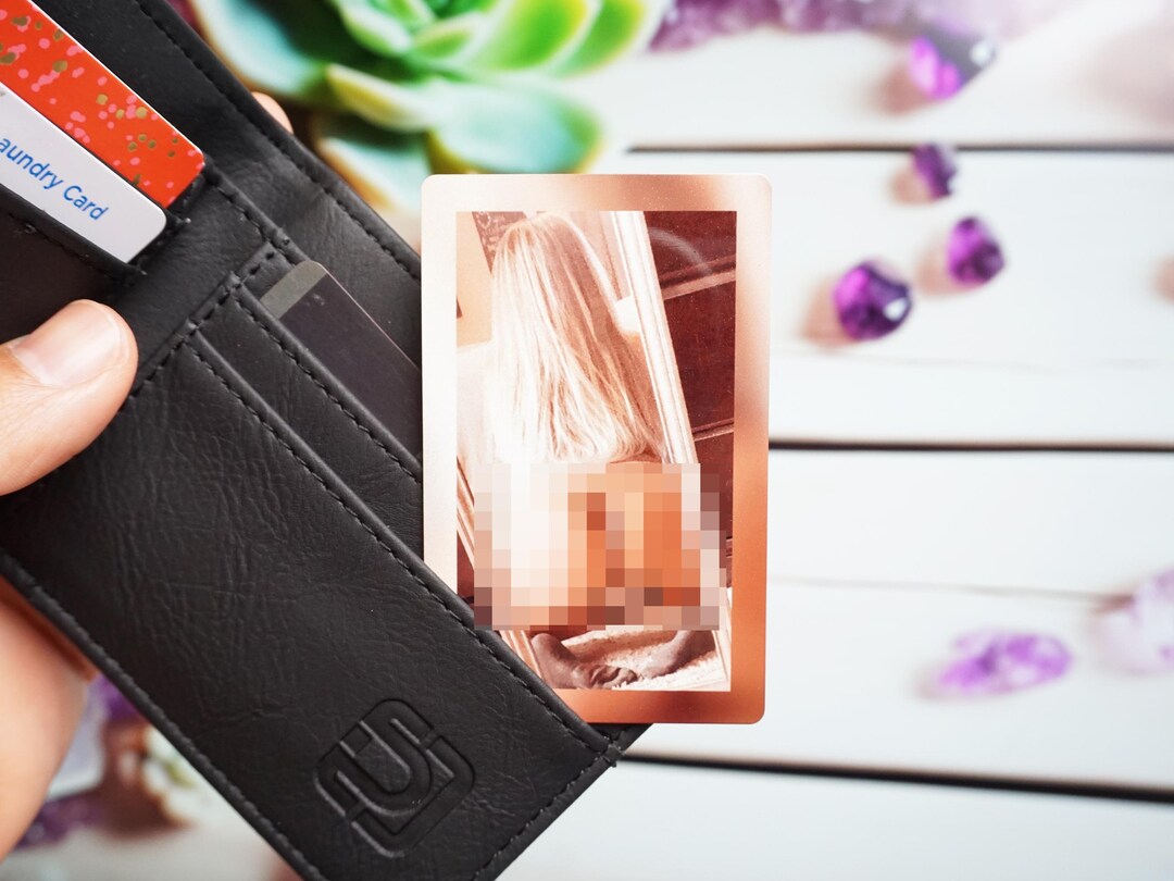 Custom Metal Wallet Photo, Boudoir Photo Gift, Wallet Accessories for ...