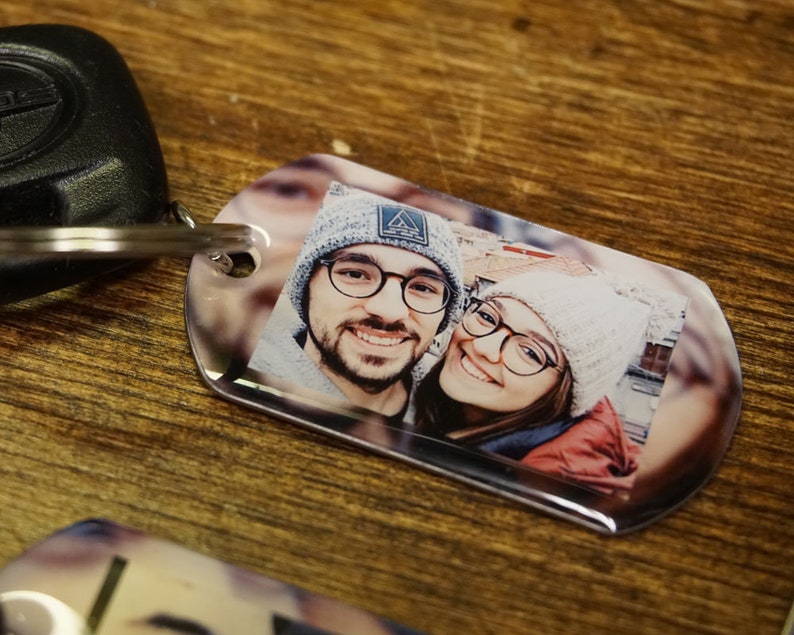 1 Custom Photo Keychain Use YOUR Photo, Photo Key Chain, Custom ...