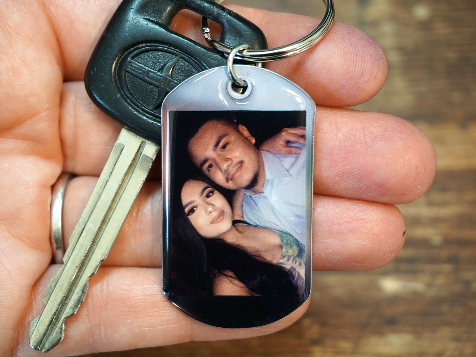 1 Custom Photo Keychain Use YOUR Photo Photo Key Chain | Etsy