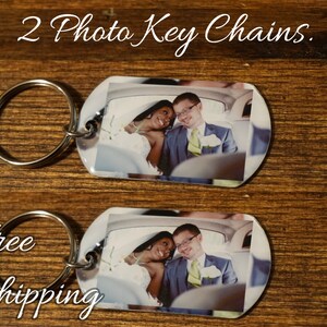 2 Couples Keychains FREE SHIPPING, Custom Picture Key Chain, Custom ...