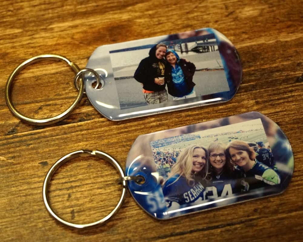 1 Custom Photo Keychain Use YOUR Photo photo key chain | Etsy