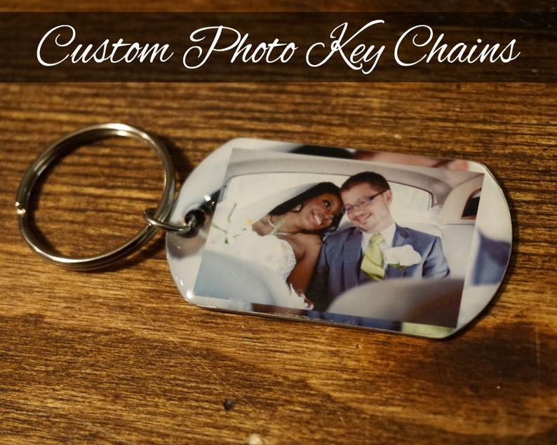 1 Custom Photo Keychain Use YOUR Photo, Photo Key Chain, Custom ...