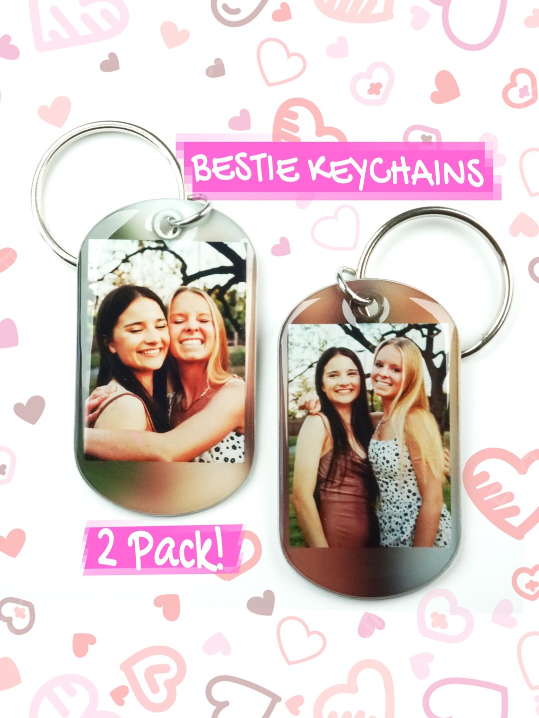 Best Friends Keychains - Perfect Personalized Gifts for Besties, Fast ...