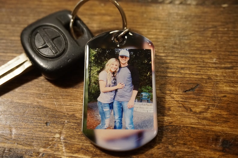 1 Custom Photo Keychain Use YOUR Photo Photo Key Chain - Etsy