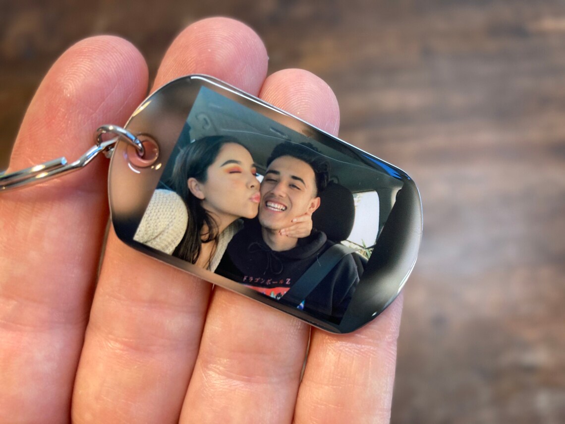 Personalized Photo Keychain, Gift for Him, Christmas Gift for Him - Etsy