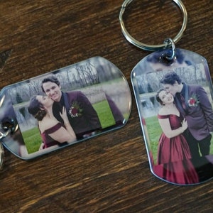 2 Keychains Use YOUR Photos, Photo Key Chain, Custom Keychain Photo ...