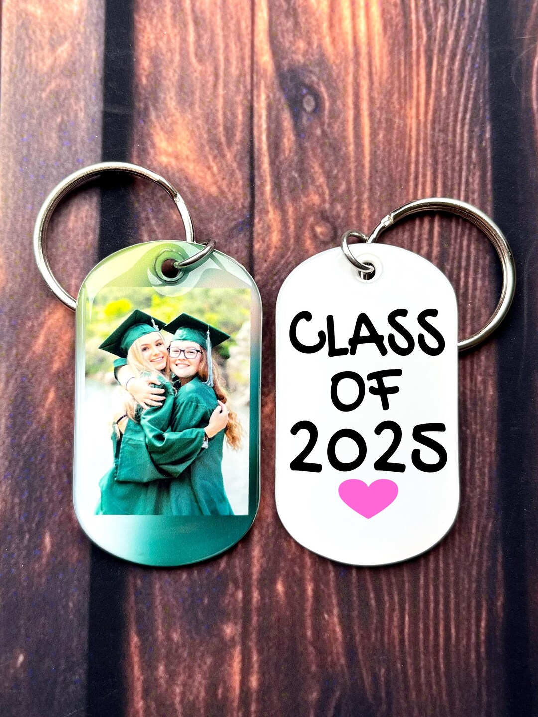 Personalized Graduation Keychains Class of 2025, Custom Photo Key Chain ...