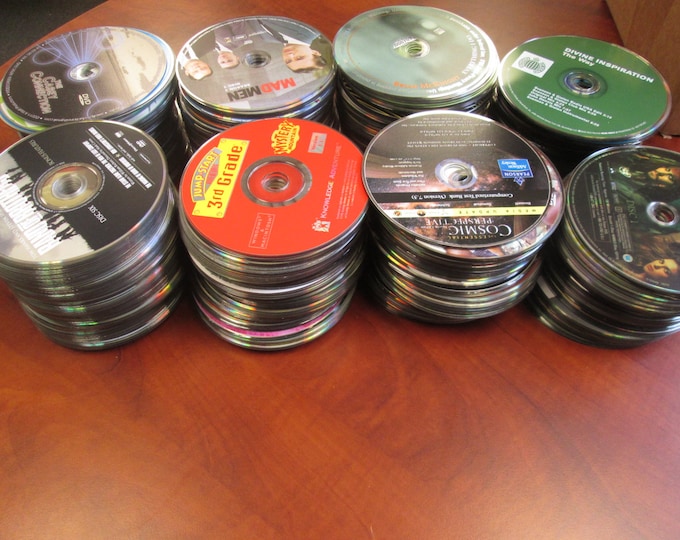 Lot of 300 CD / Dvds / Games / Blu-rays as Supplies for Mosaic - Etsy