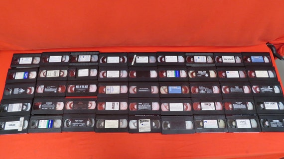 Lot of 40 Random Tapes on VHS Great for Art Projects and - Etsy