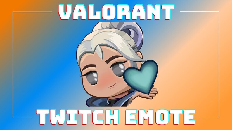 Valorant Jett Love Heart Twitch Emote - Etsy Australia