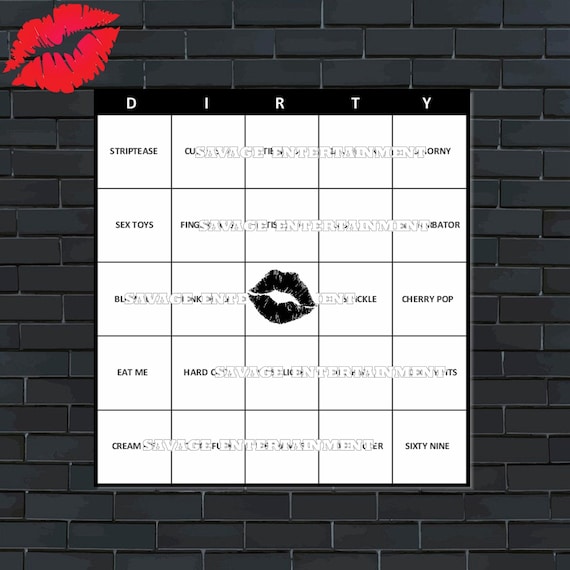 DIRTY BINGO Adult Party Game Naughty Bachelorette Shower Etsy dirty-bingo-adult-party-game-naughty-bachelorette-shower-etsy