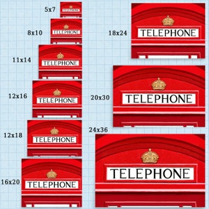 British Phone Booth Sign Art Print Red Telephone Box Sign Poster ...
