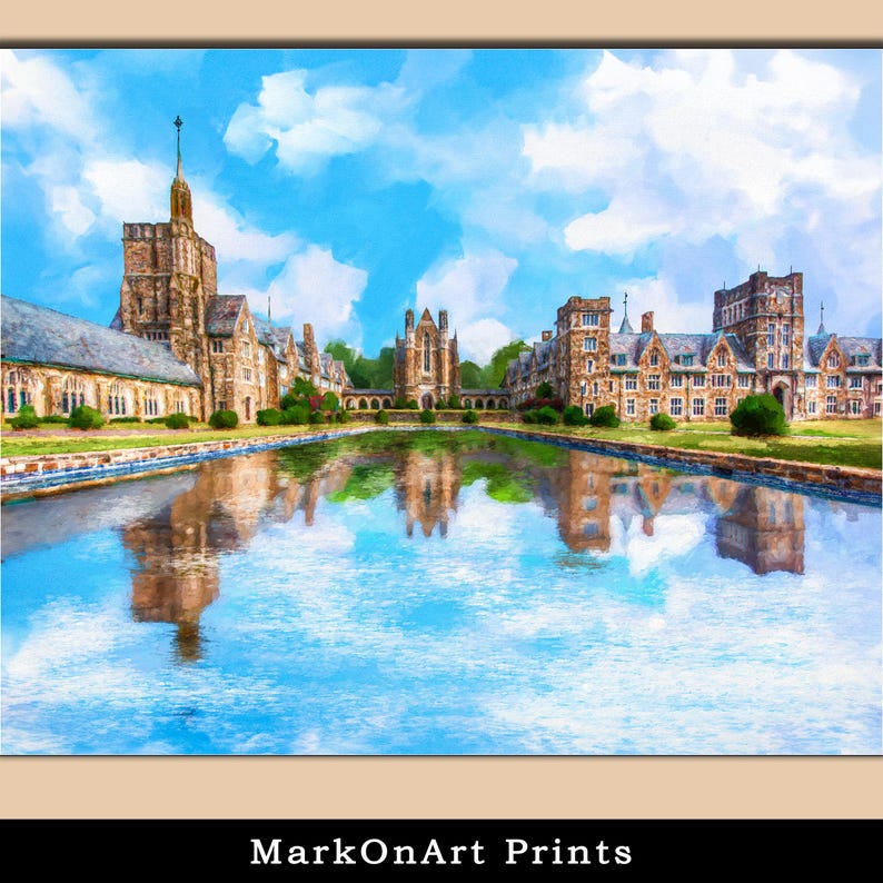 Berry College Print - Historic Ford Buildings Wall Decor - North ...