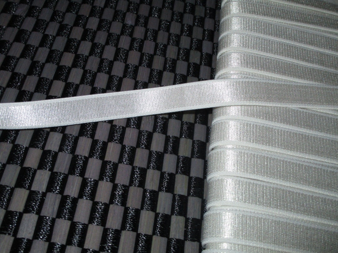 5 Yards in 3/8" Width White Color High End Elastic Band Trim for Your ...