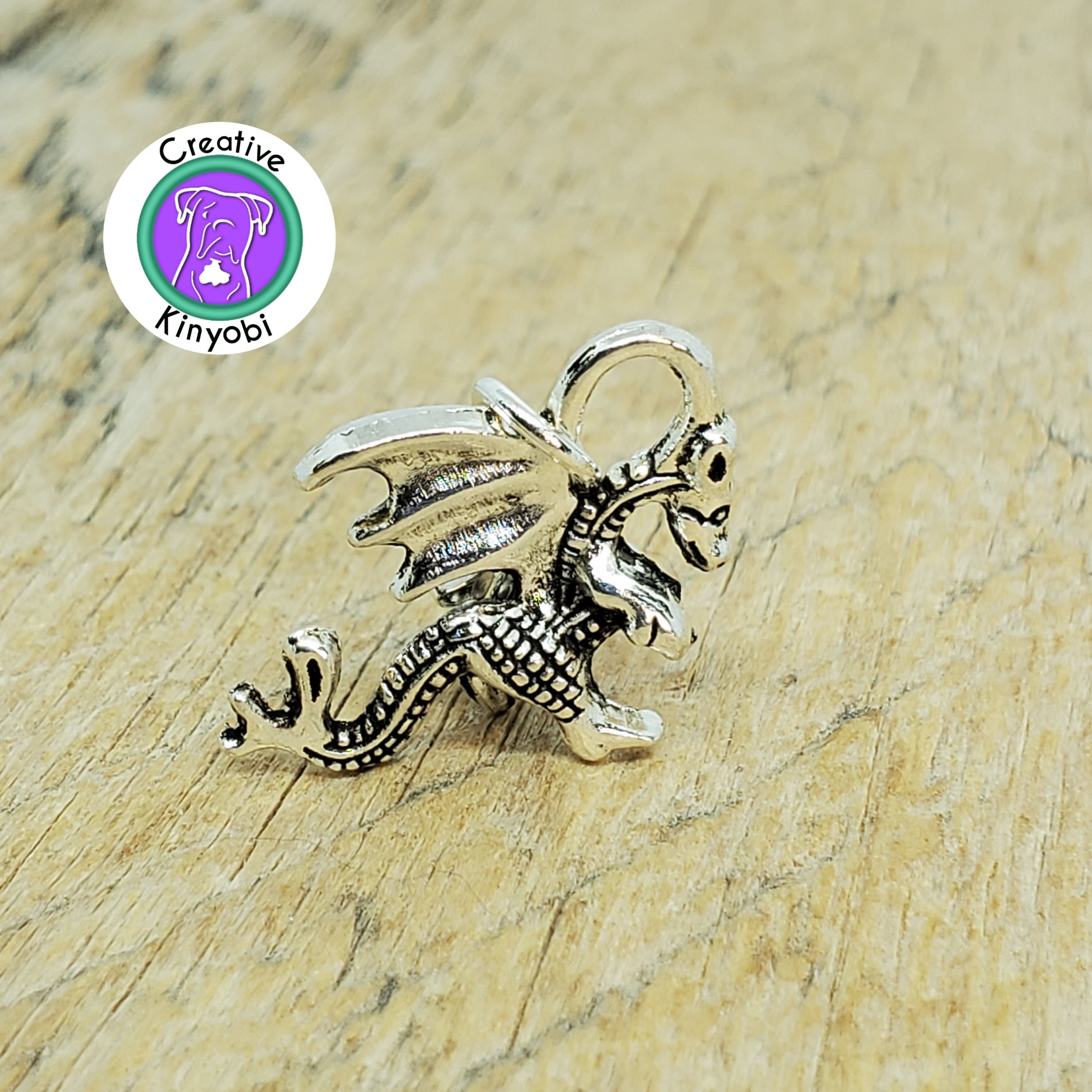Three-dimensional Dragon Charm 3D Dragon Zipper Pull Silver - Etsy