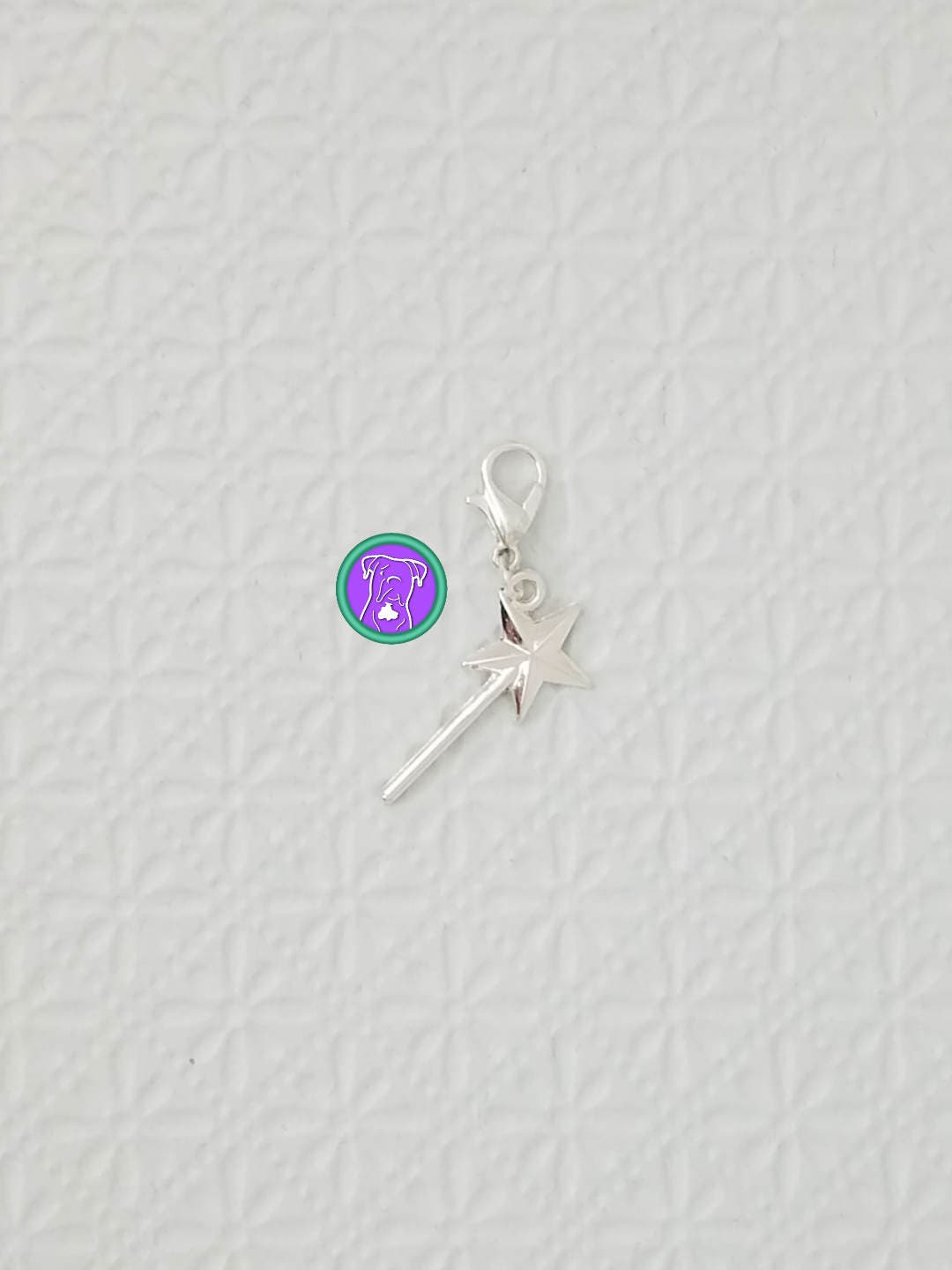 Silver Star Wand Charm, Zipper Charm, Bracelet Clip - Etsy