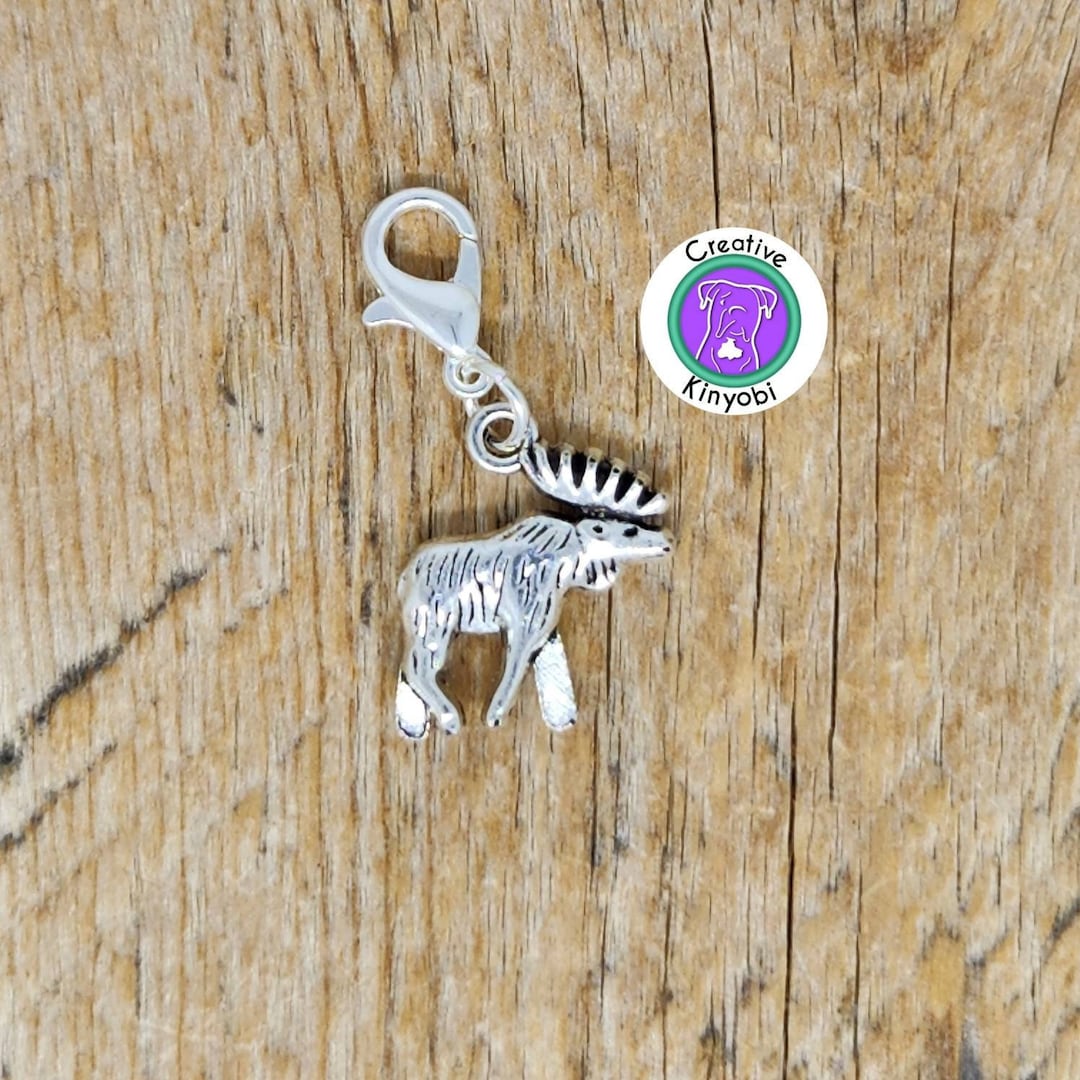Moose Charm, 3D Moose Charm, Moose Zipper Charm, Wildlife Clip on Charm ...