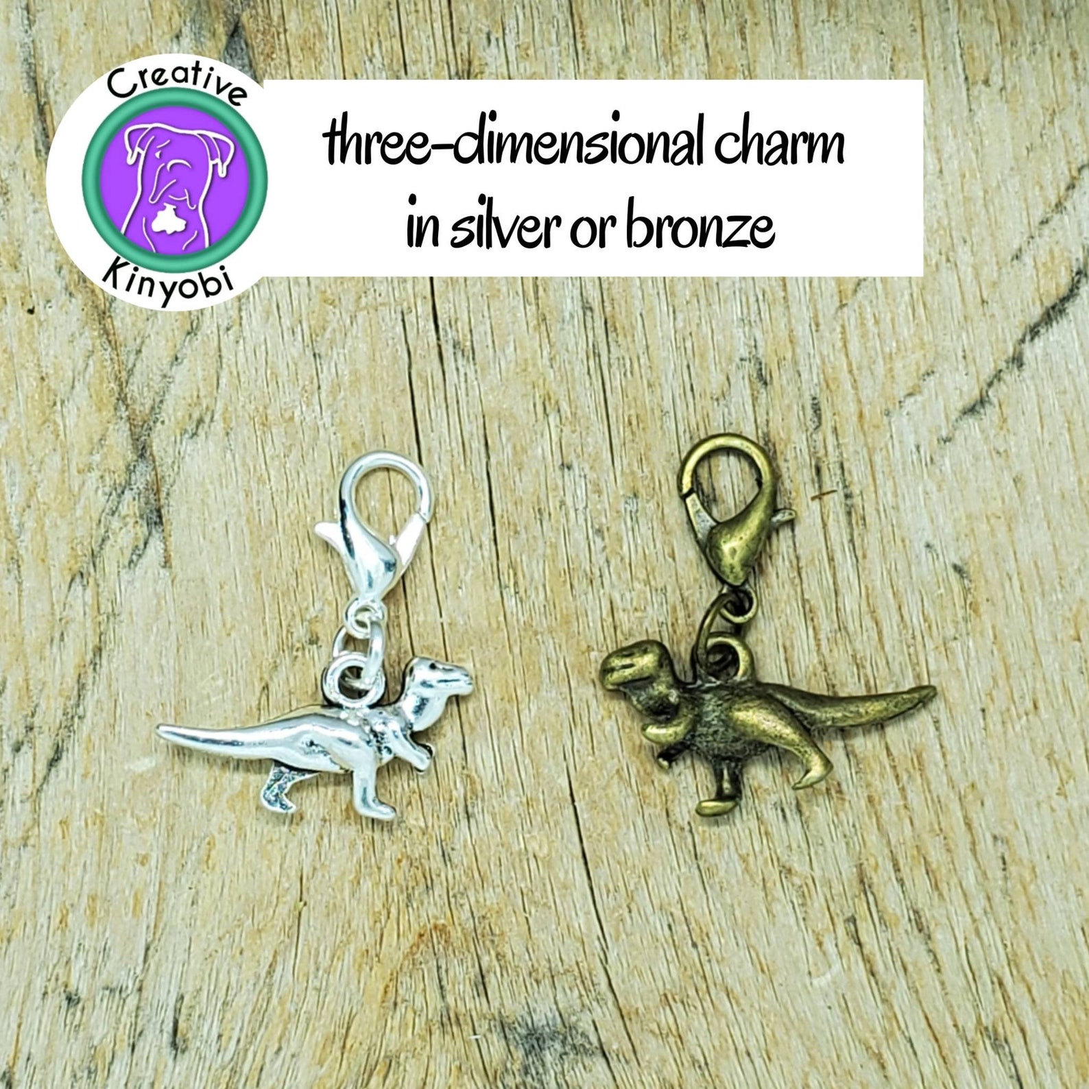 Dinosaur Charm Silver T Rex Charm 3D Tyrannosaurus Rex - Etsy
