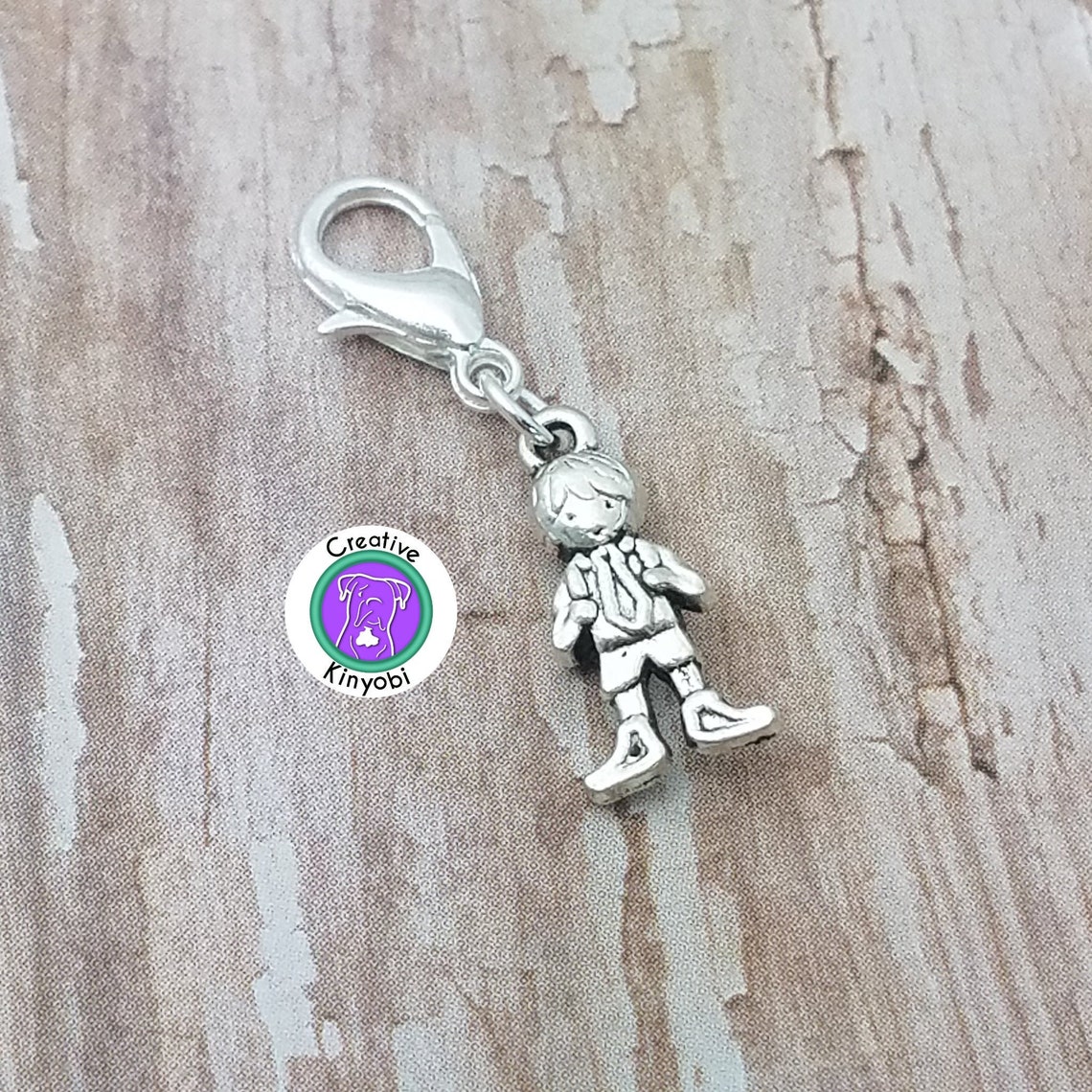 Double Sided Boy Charm Little Boy Bracelet Charm 3D Boy - Etsy