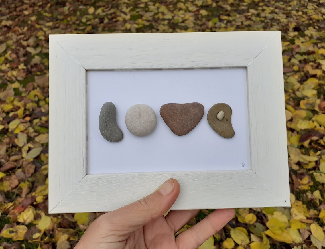 Pebble Art LOVE, Wall Decor, Pebbles Art, Pebble Picture, Rock Art ...