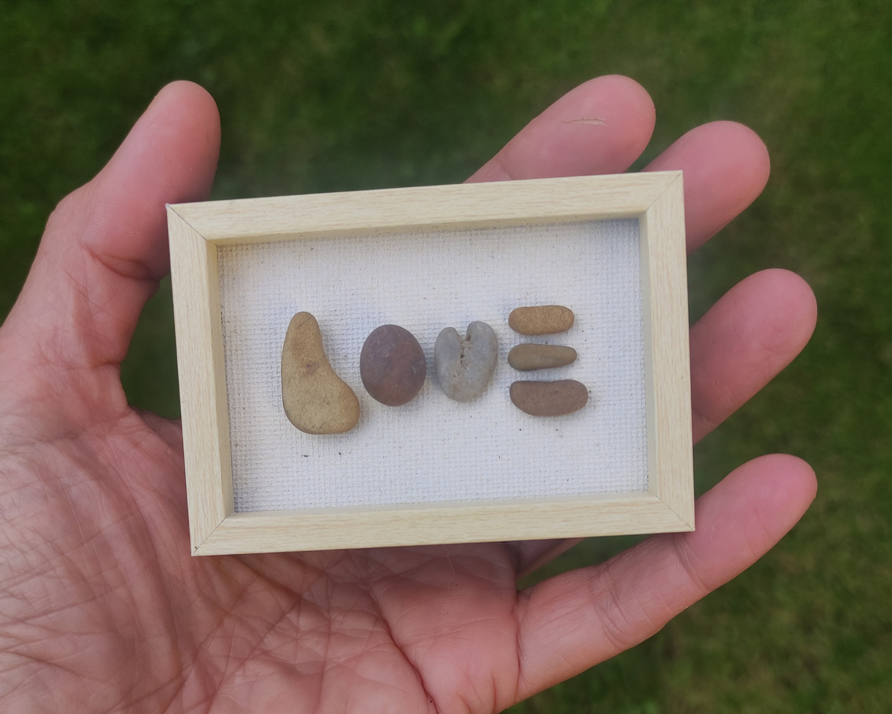 Pebble Art - at the Beach, Wall Decor, Pebbles Art, Pebble Picture ...
