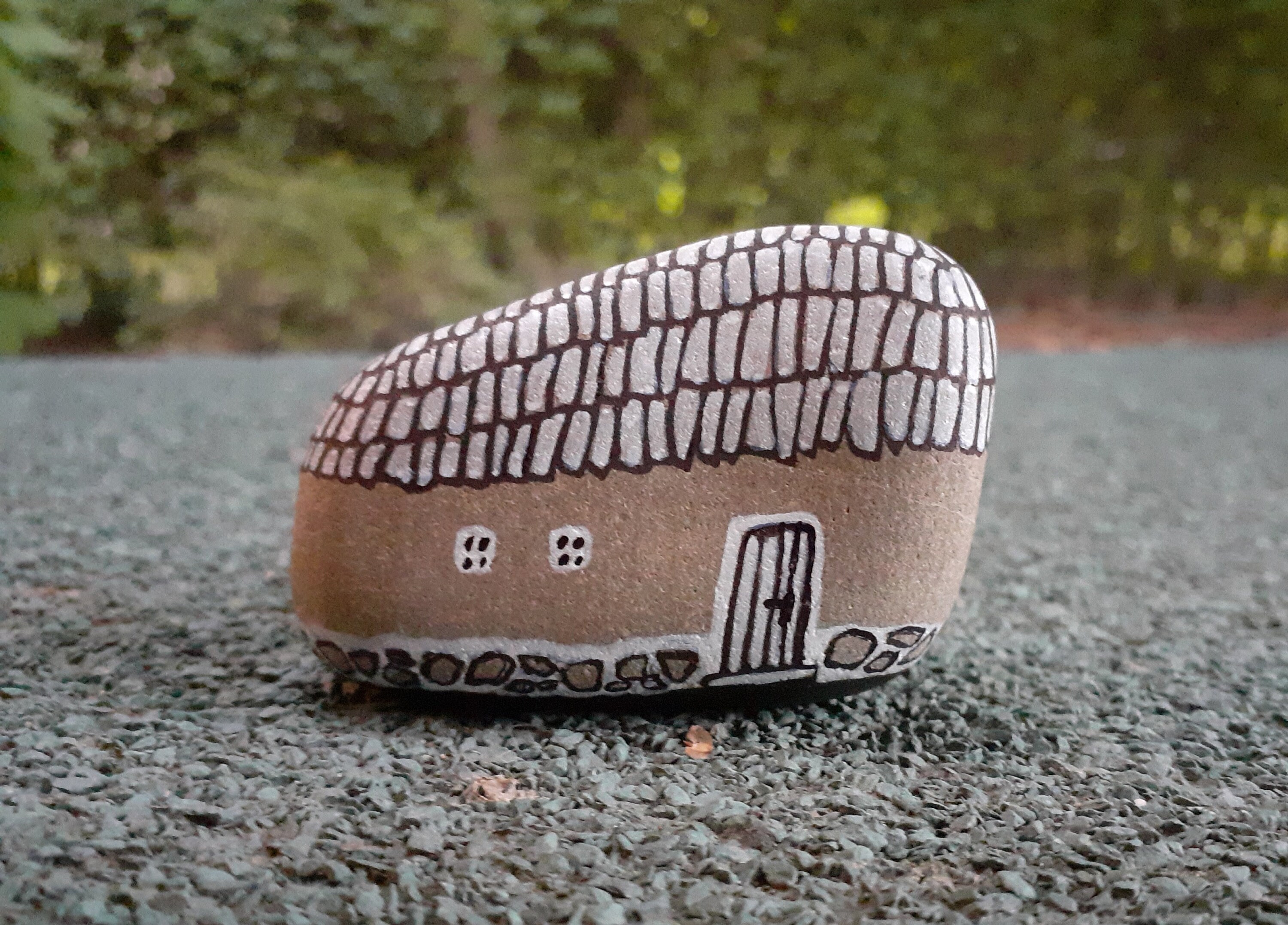 House, Painted Rocks, Pebble Art, Stone Art, Rock Art, Painted Rock - Etsy