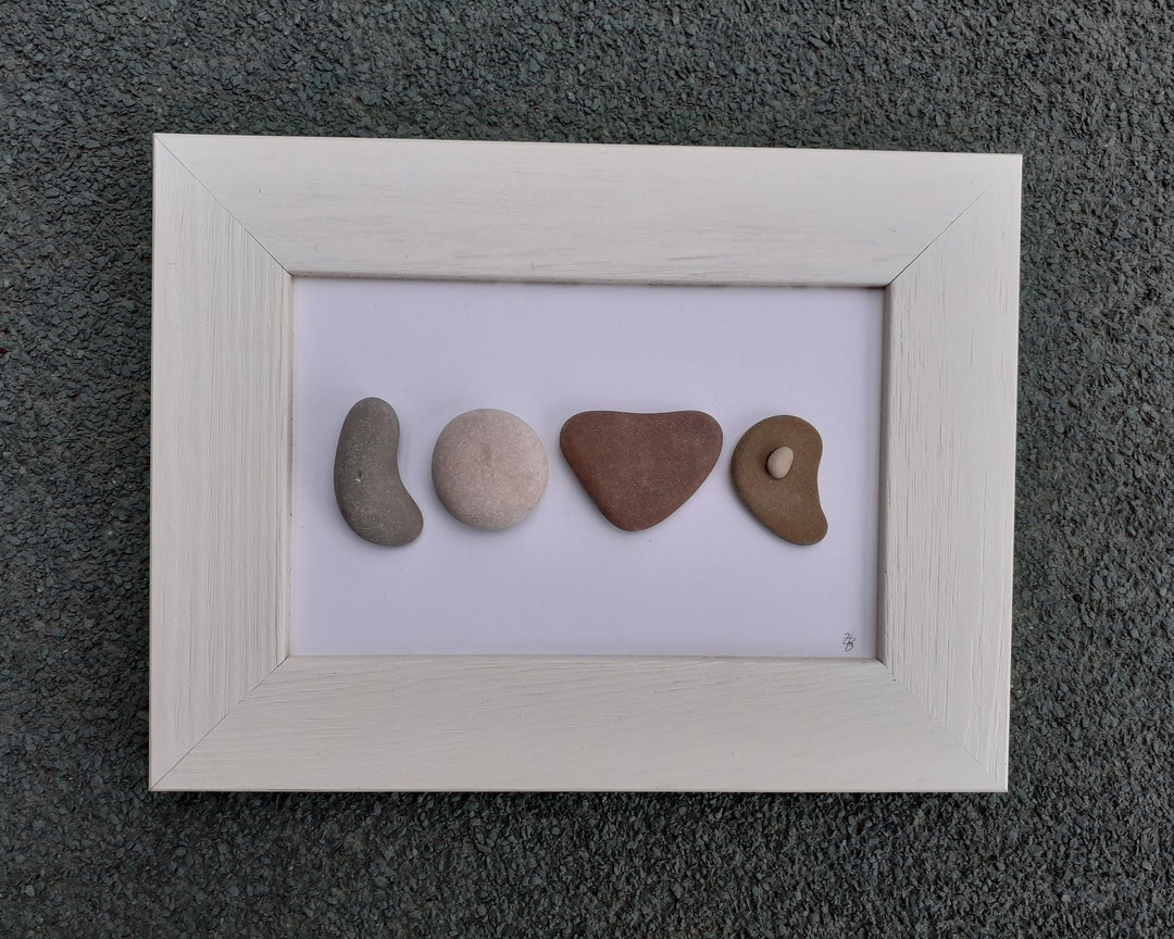 Pebble Art - LOVE, Wall Decor, Pebbles Art, Pebble Picture, Rock Art ...